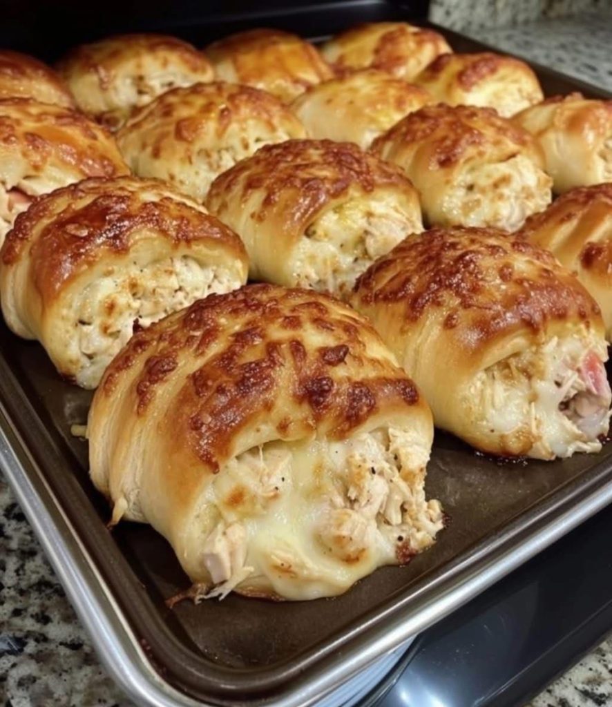 Crescent & Chicken Roll-Ups – Cooking