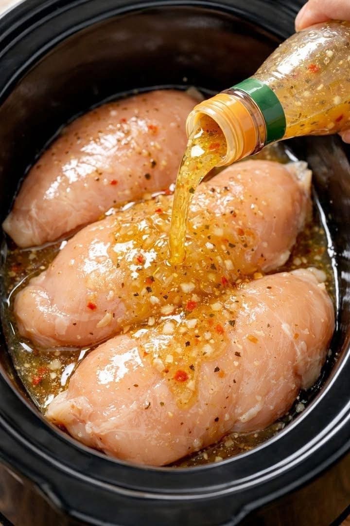Dressing and just 2 more ingredients over chicken – Cooking